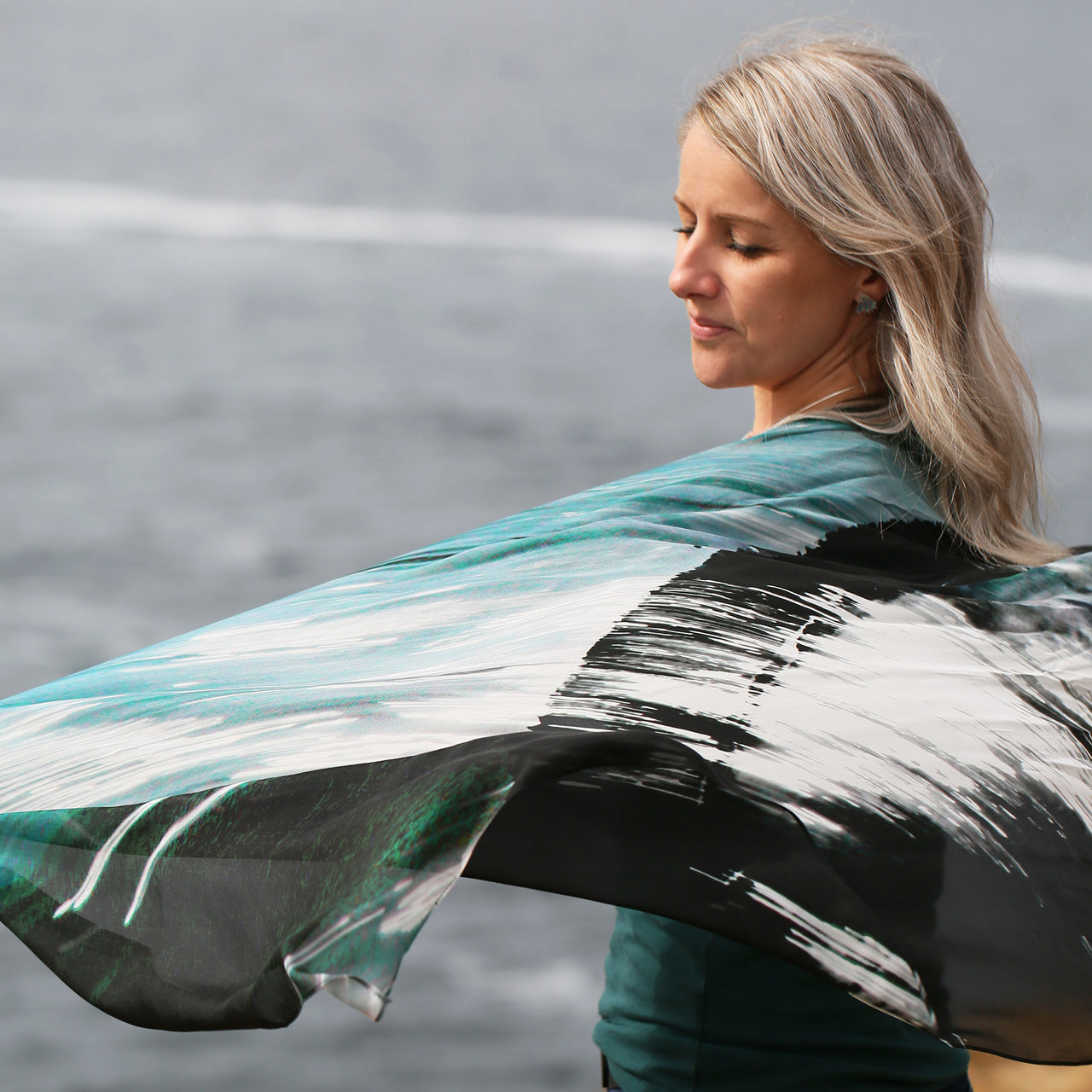 Cascade Silk Scarf – Sheila Fleet Jewellery