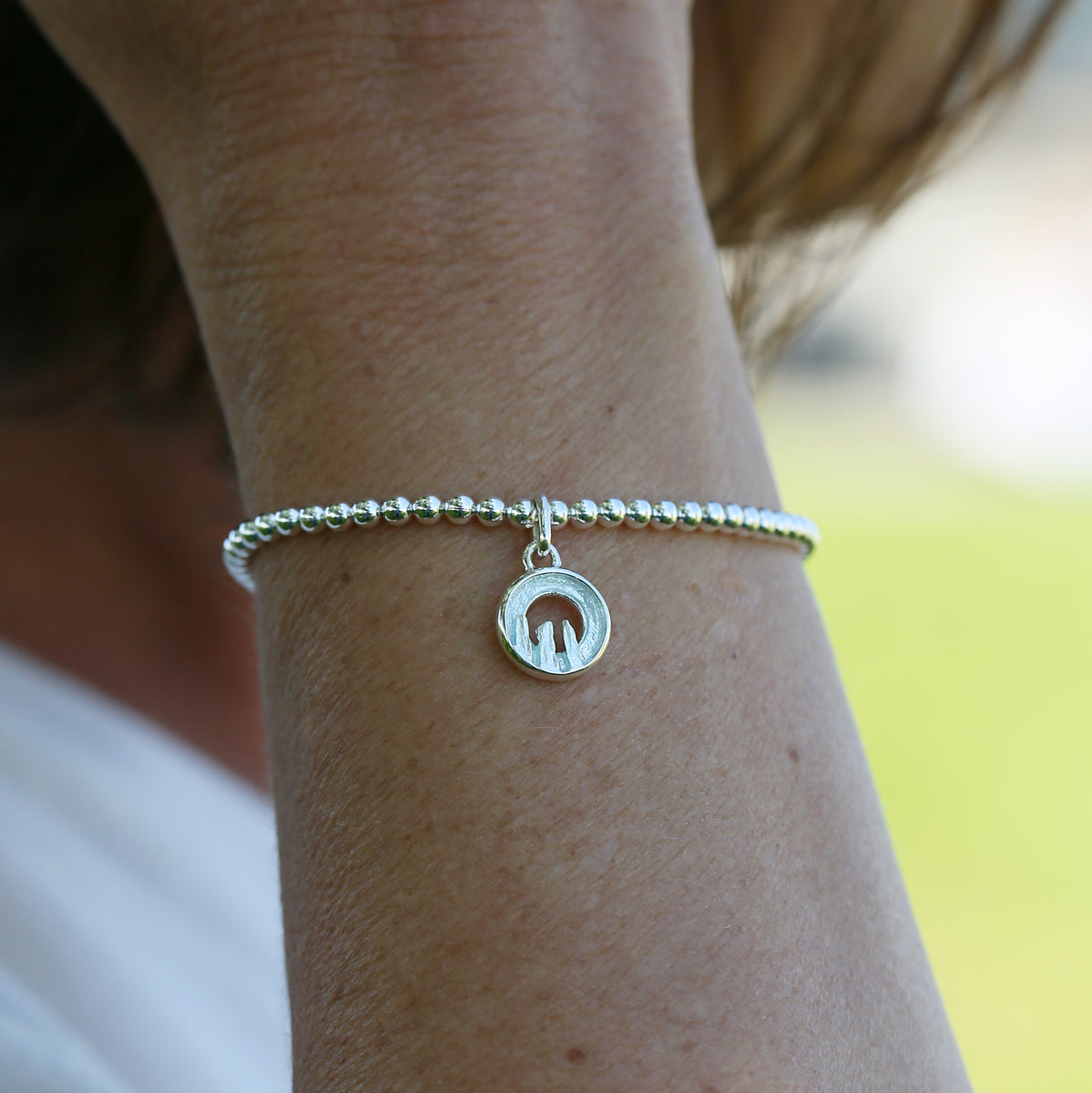 Orkney Spirit Stretch Bracelet in Dew Enamel – Sheila Fleet Jewellery