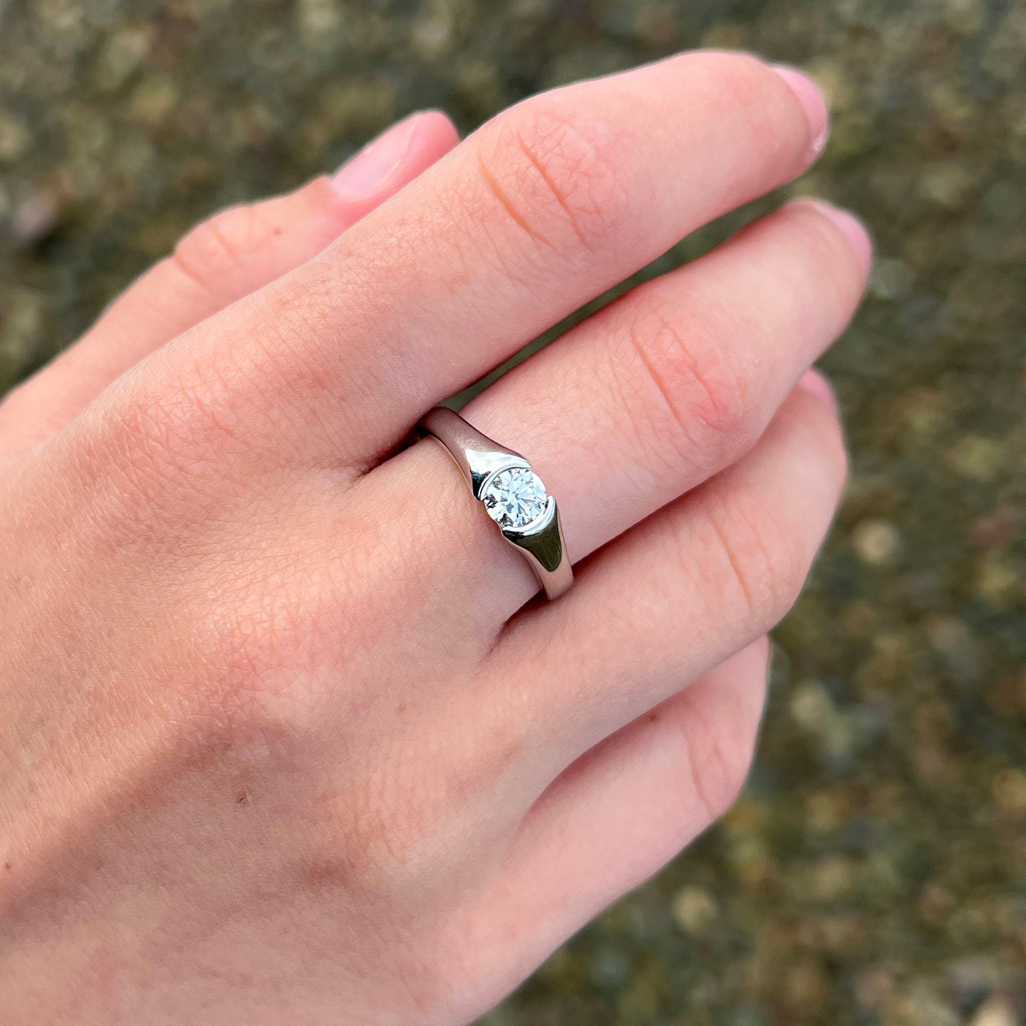 Venus 0.50ct Solitaire Diamond Ring in Platinum – Sheila Fleet Jewellery