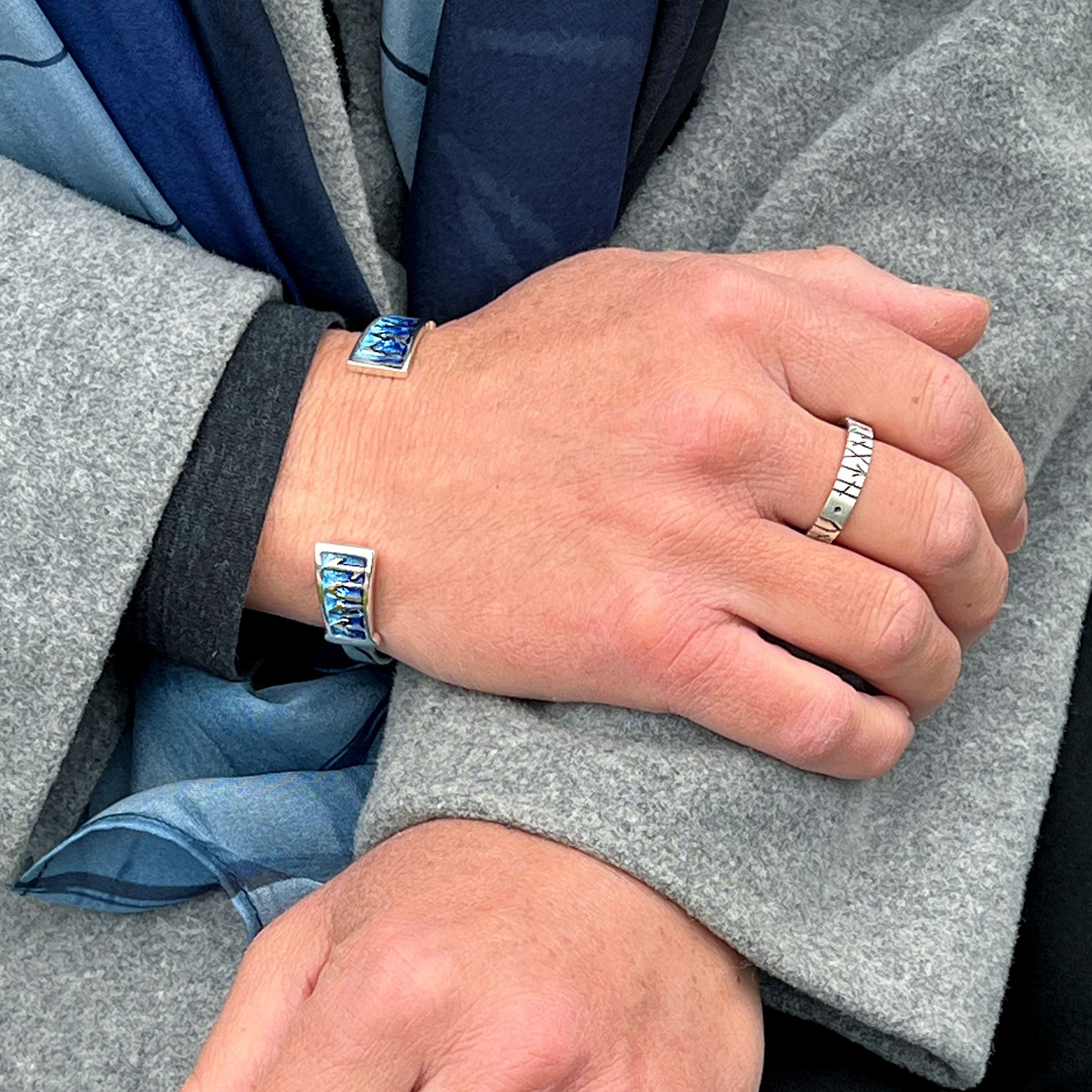 Runic Ring in Sterling Silver – Sheila Fleet Jewellery