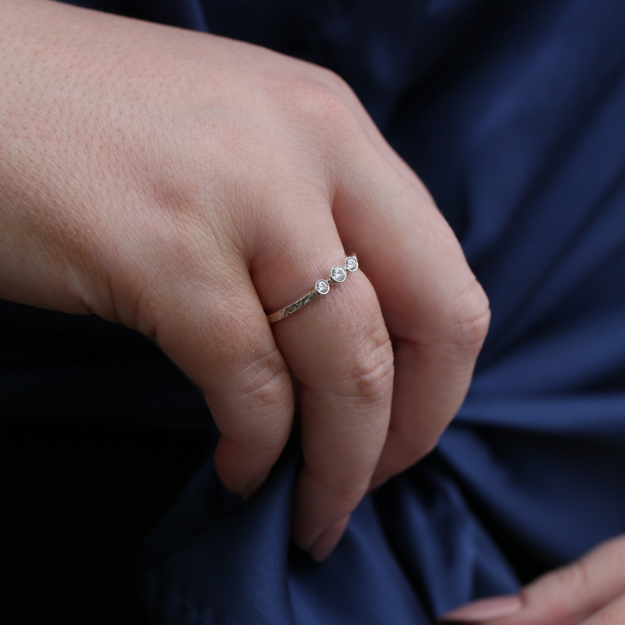 Matrix Trilogy Ring in Sterling Silver – Sheila Fleet Jewellery