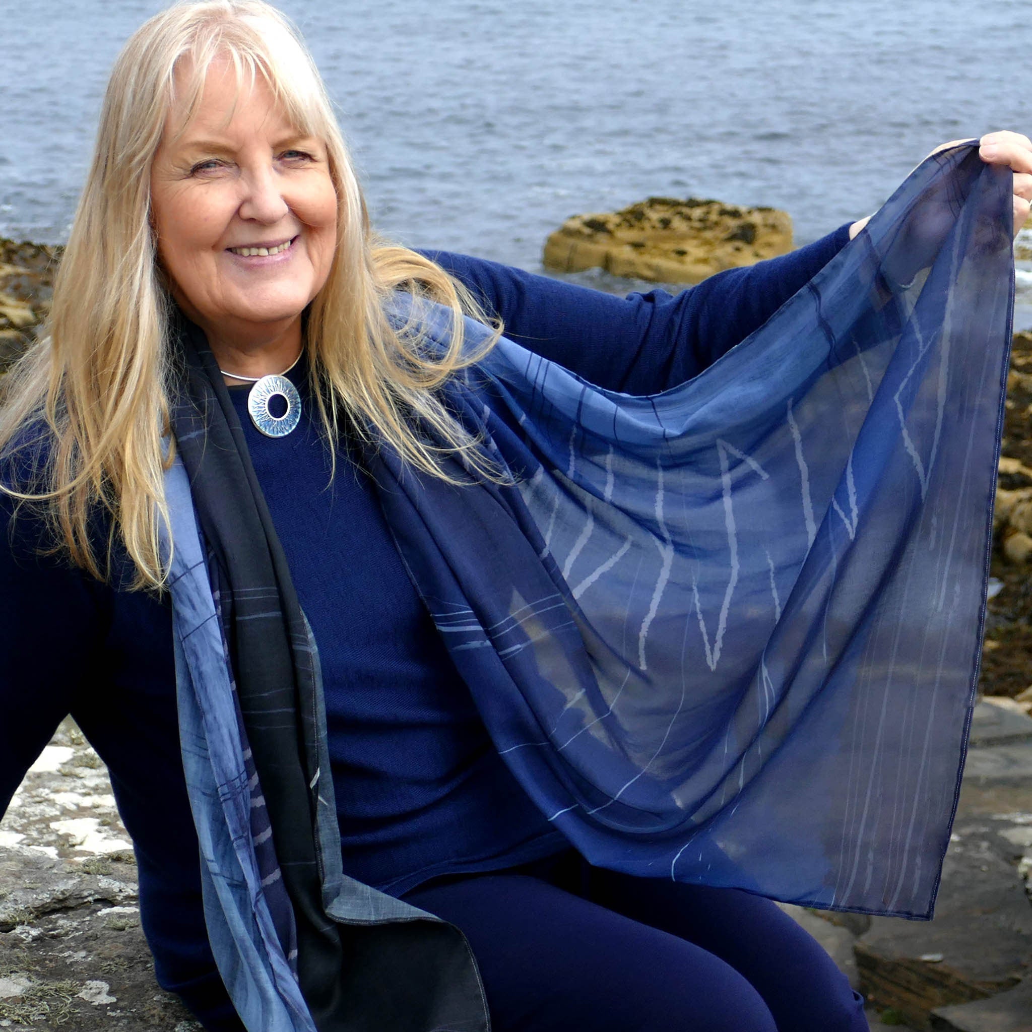 Runic Silk Scarf – Sheila Fleet Jewellery
