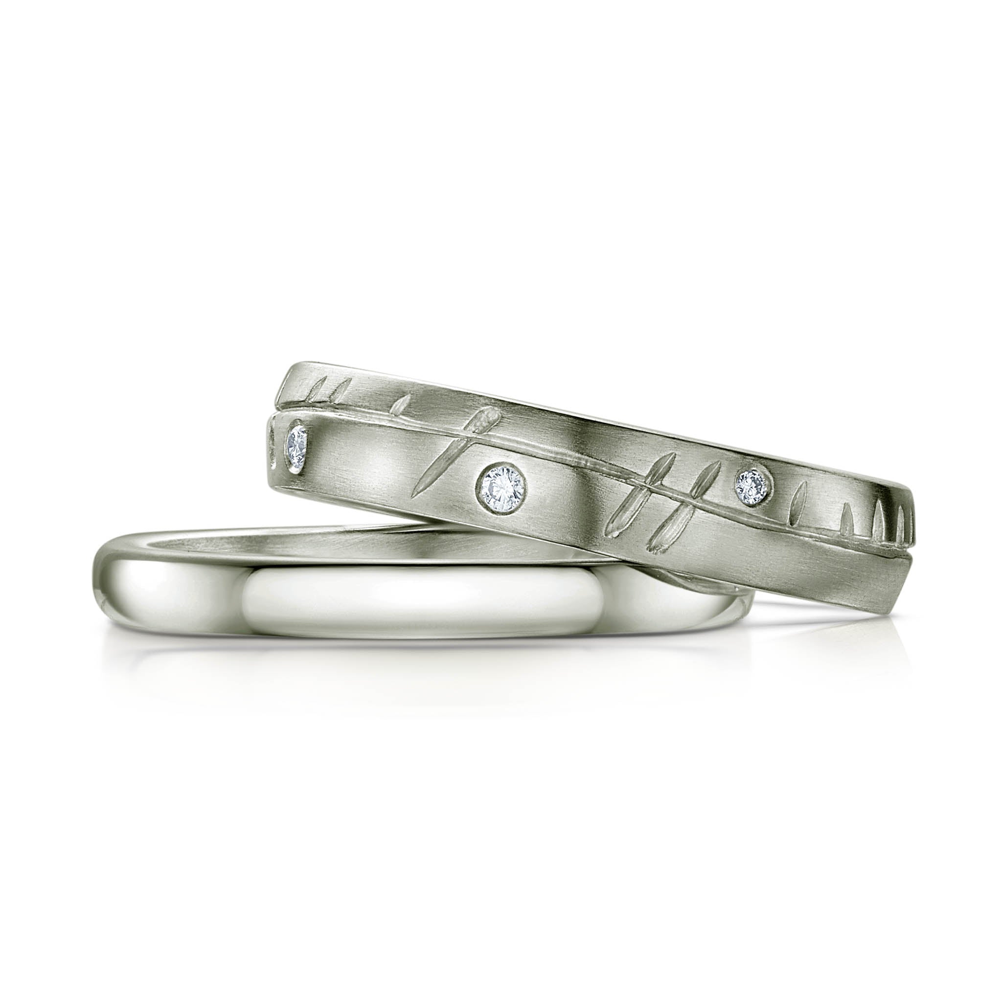 Ogham Ring Set in Platinum – Sheila Fleet Jewellery
